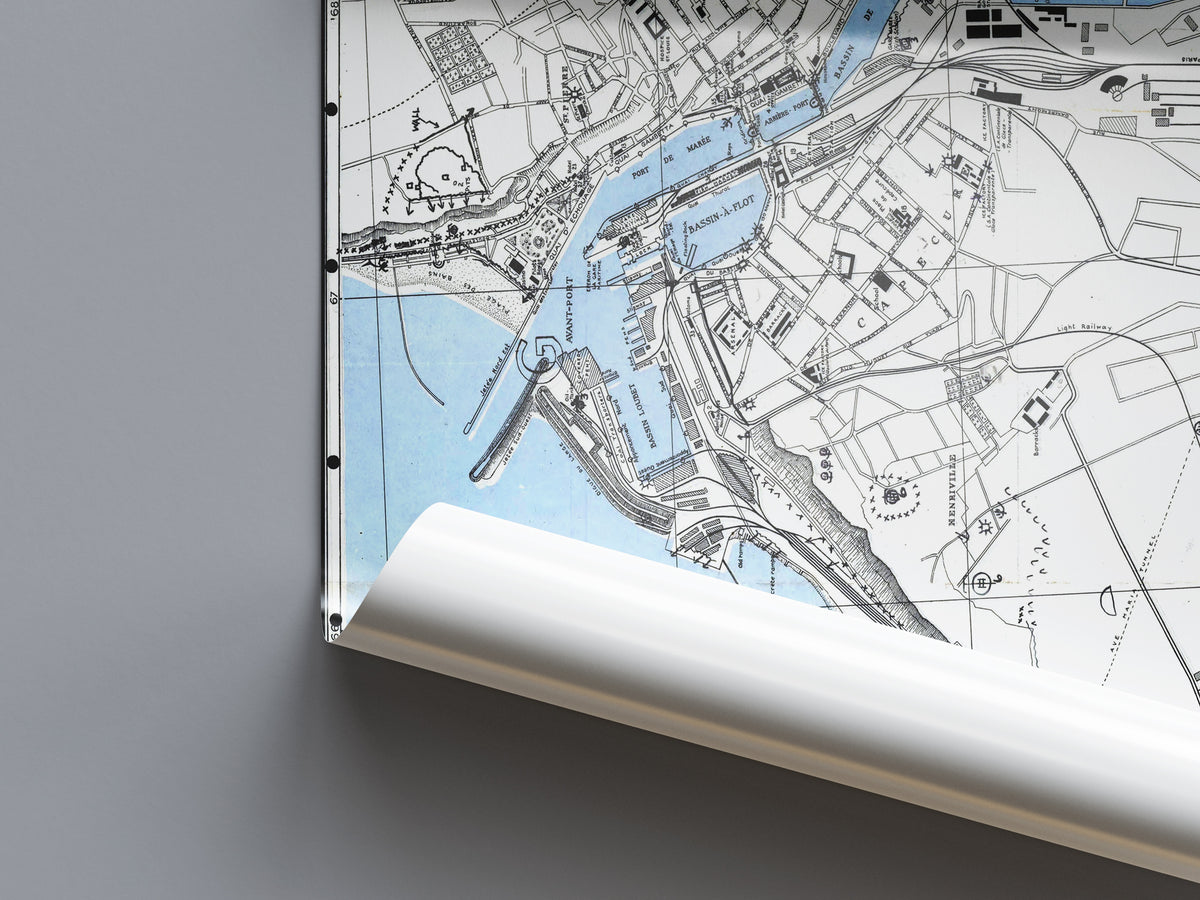 Boulogne Town Plan – Operation Wellhit, September 1944 – Project '44